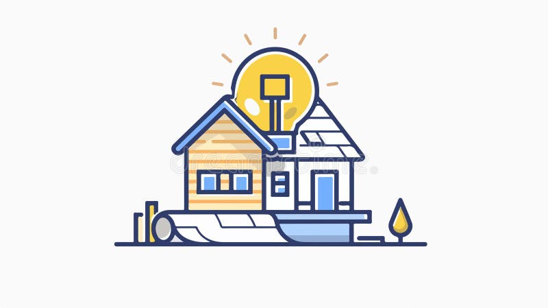 Innovative Blueprint Icon with Lightbulb for Creative Concepts in ...