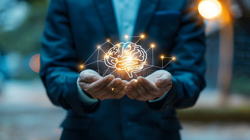 Innovative Brain Concept Technology Business Intelligence Future Growth ...