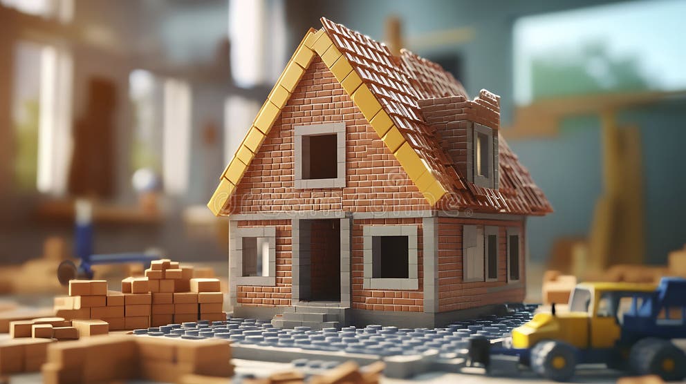 Innovative Brick Architecture Shaping Tomorrow Homes Stock Photo ...