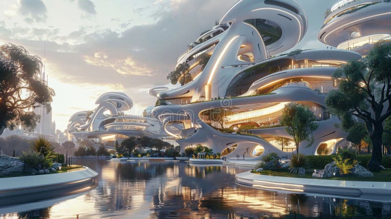 Innovative Building Design Blending Future Concepts with Eco-friendly ...