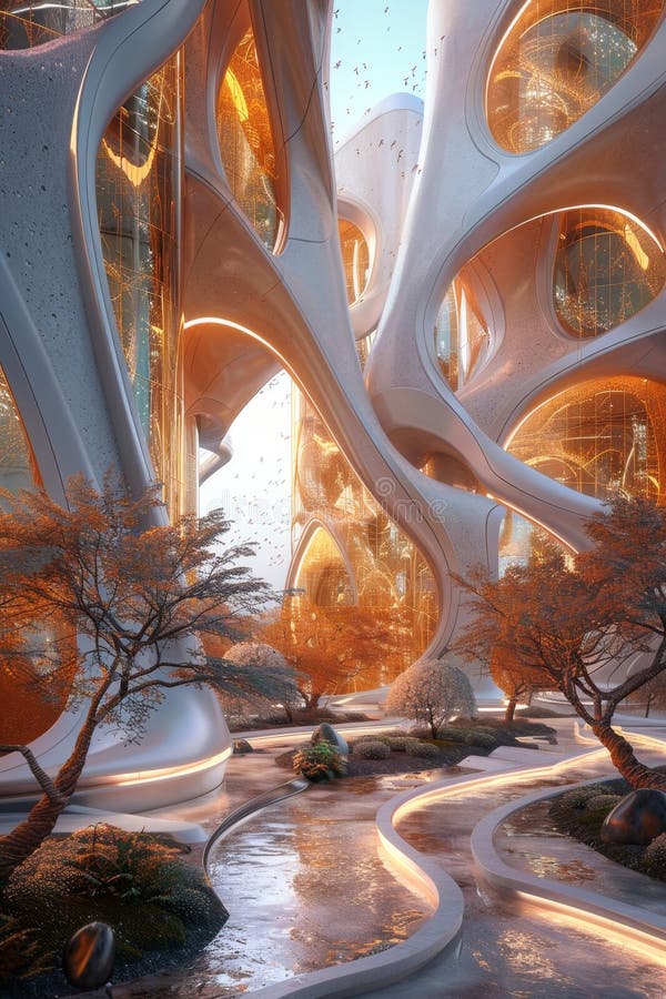 Innovative Building Design Blending Futuristic Style with ...