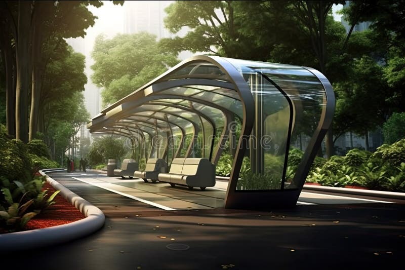 City Bus Stop Eco Stock Illustrations – 164 City Bus Stop Eco Stock ...