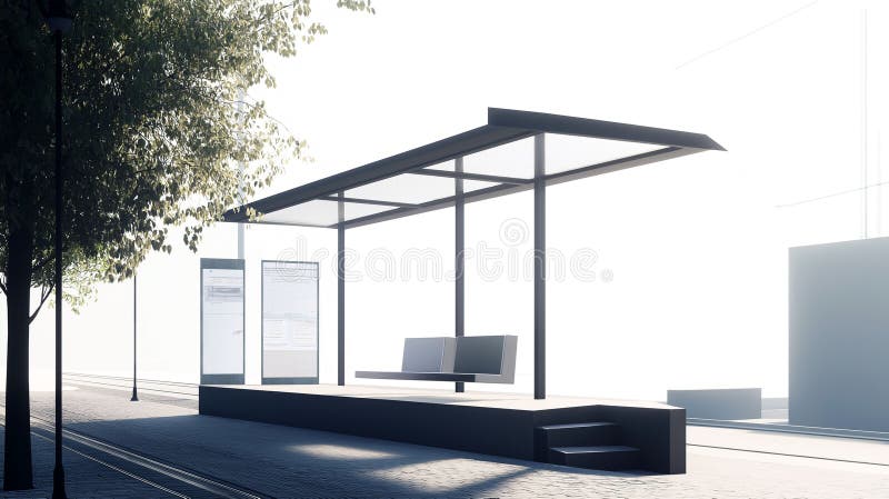 Innovative Bus Stop Design Emphasizing Accessibility and Comfort in a ...