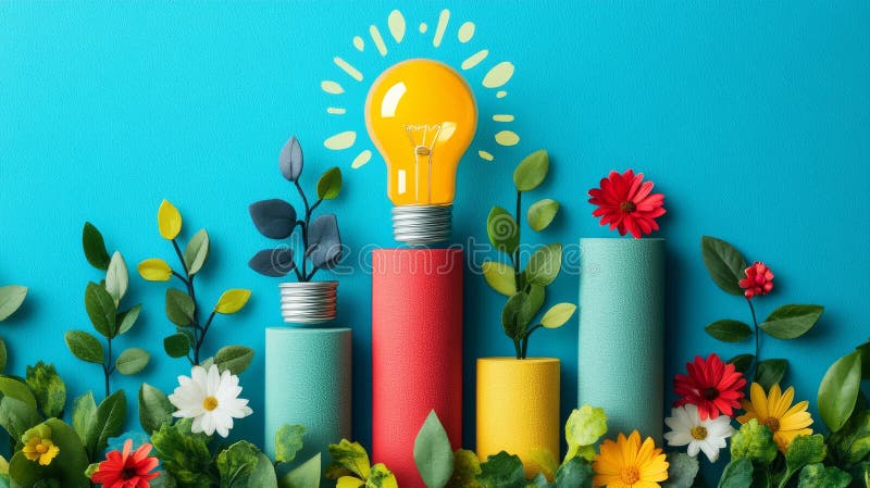 Innovative Business Growth Concept with Technology and Creativity Stock ...