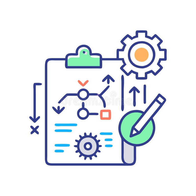 Innovative Business Improvement Plan Illustration Stock Vector ...