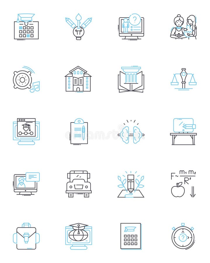 Innovative Campus Linear Icons Set. Technology, Collaboration ...