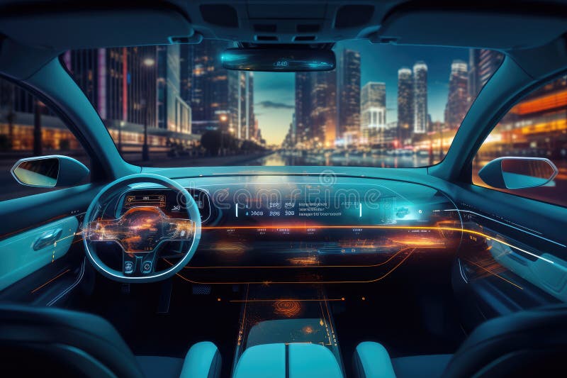 Innovative Car Dashboard: Futuristic Touchscreen Interface Brings High ...