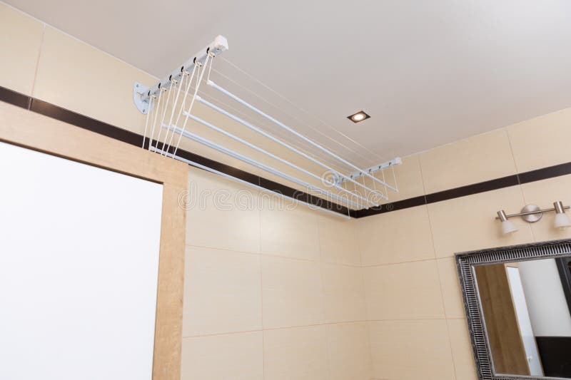 The Innovative Ceiling Drying Rack for Bathrooms Combines Functionality ...