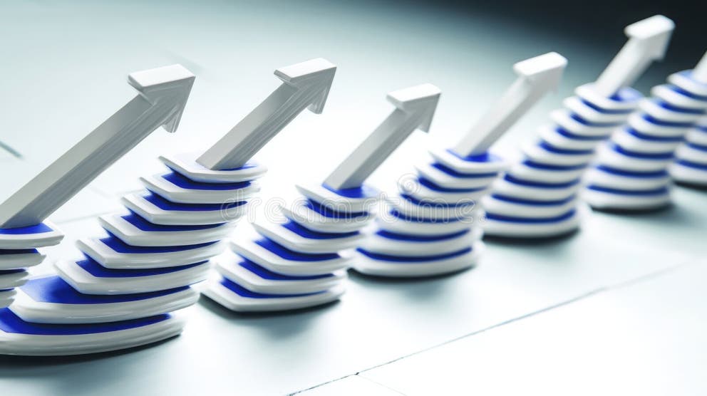 Innovative Change Management Icon Concept Featuring Wave Pattern with ...