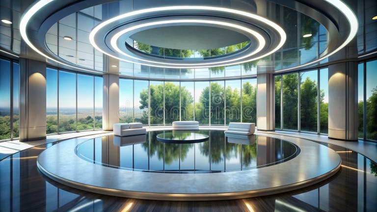 Innovative Circular Room a Modern Showcase for Presentations and Ideas ...