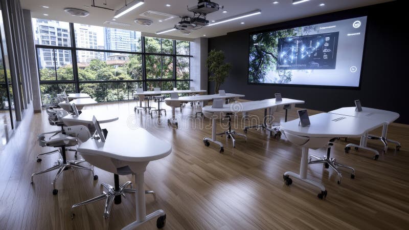 Innovative Classroom Design Smart Adjustable Desks for Modern Learning ...