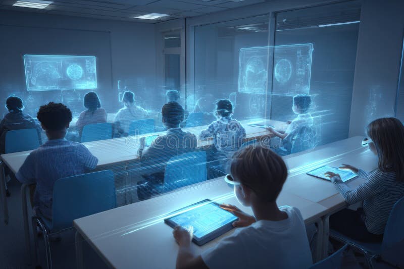 Innovative Classroom Environment with Holographic Technology Engaging ...