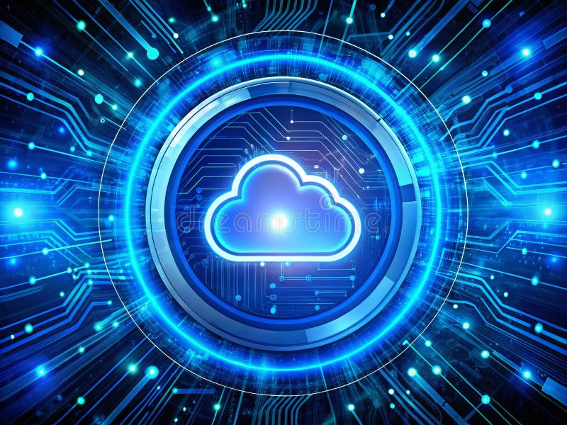Innovative Cloud Computing Logo Design a Futuristic Visual ...