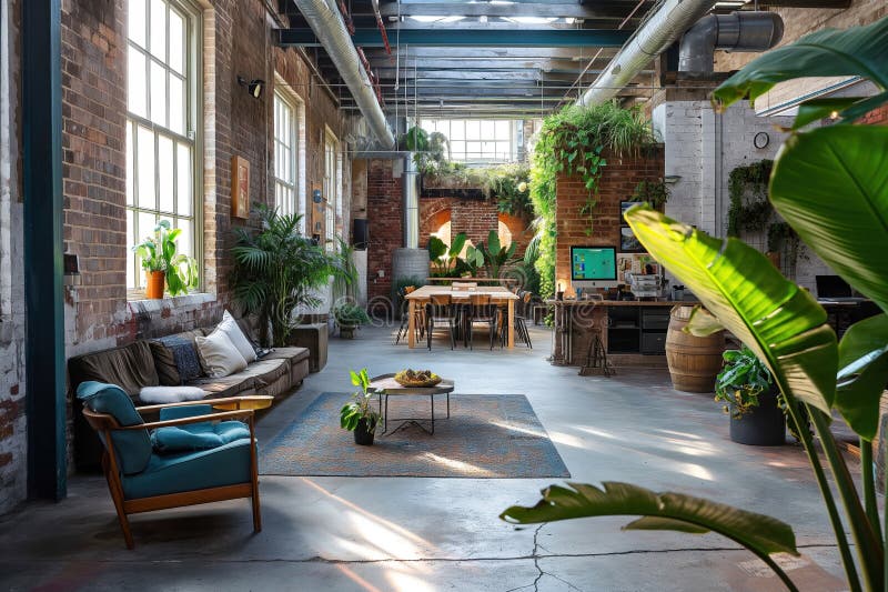 An Innovative Co-working Space in an Old Converted Warehouse, Blending ...