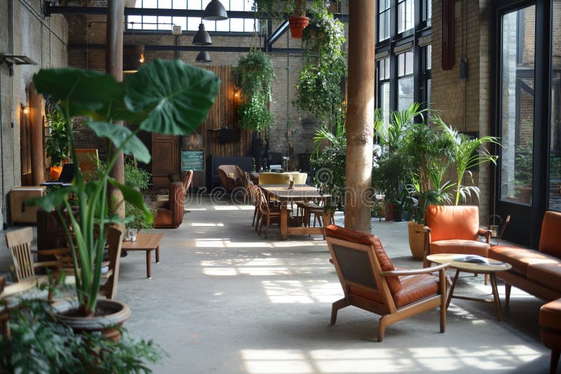 An Innovative Co-working Space in an Old Converted Warehouse, Blending ...