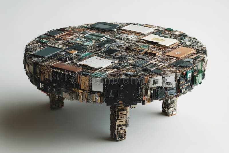 Innovative Coffee Table from Electronics Stock Illustration ...