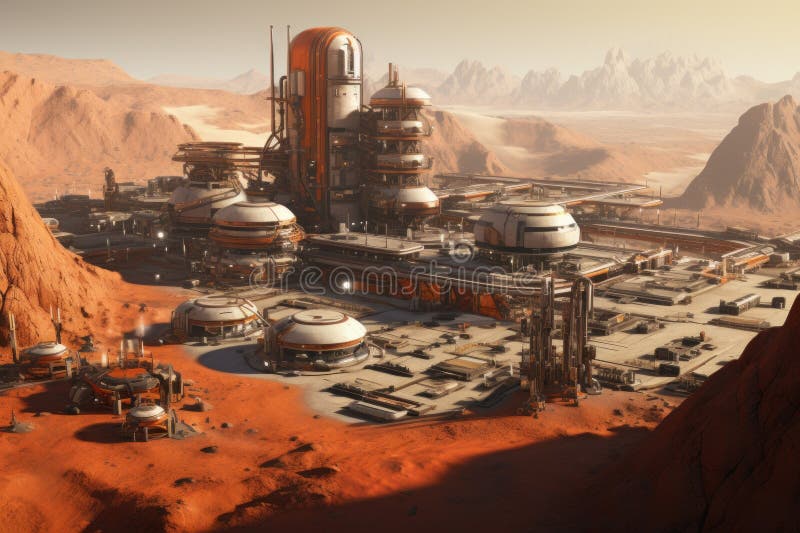 Future Underground Base Mars