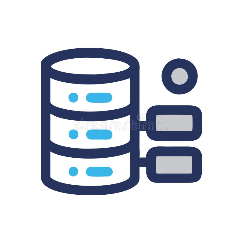 Innovative Columnar Database Design Icon Stock Illustration ...