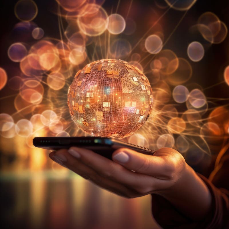 Innovative Communication Tech, Concept of a Globally Connected World ...