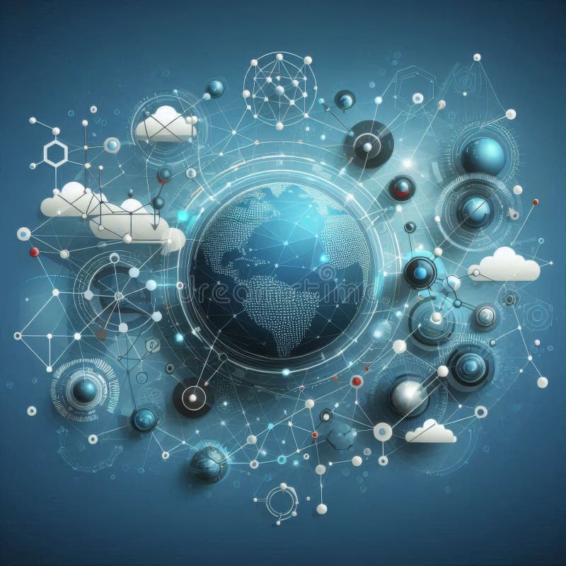 An Innovative Communication Technology Vector Design Featuring ...