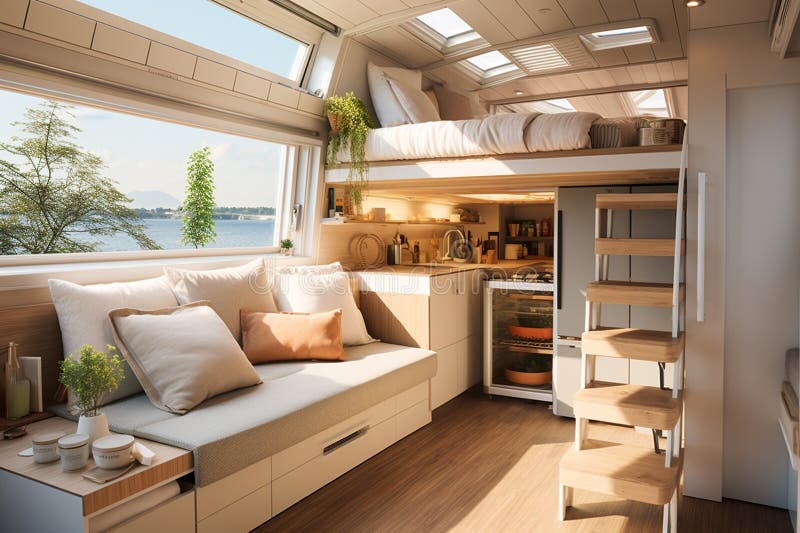 Innovative Compact Living Space Design. Generative by Ai Stock ...