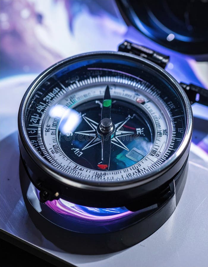 Innovative Compass Design Displaying Direction with Stock Photo - Image ...