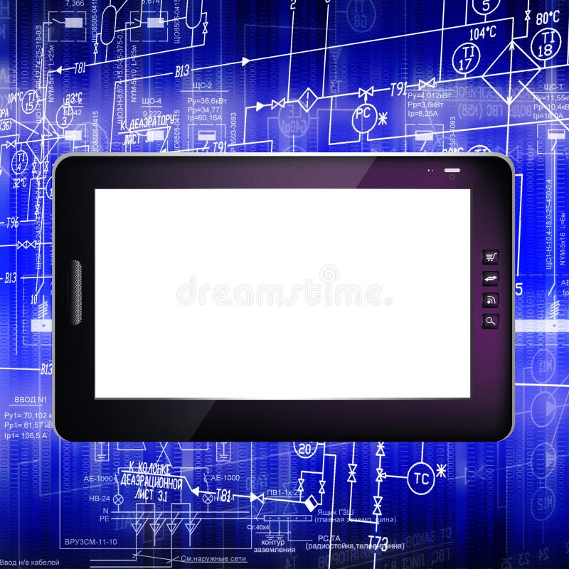 Innovative computer stock illustration. Illustration of electronic ...