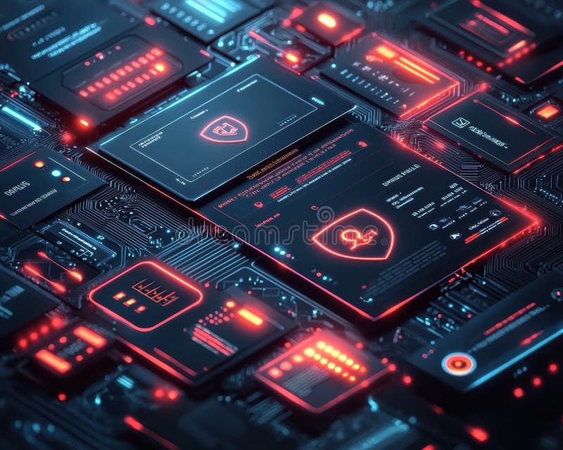 Innovative Computer Chip Design Featuring Heart Symbol Enhancing ...