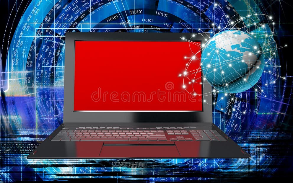 Innovative Computer Internet Technology for Business Stock Illustration ...