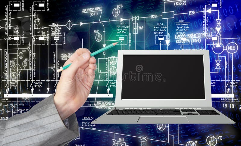 Innovative Computer Technology Stock Image - Image of computer, blue ...