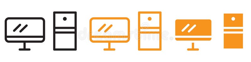 Innovative Computer Technology Icon for it Services, Digital Solutions ...