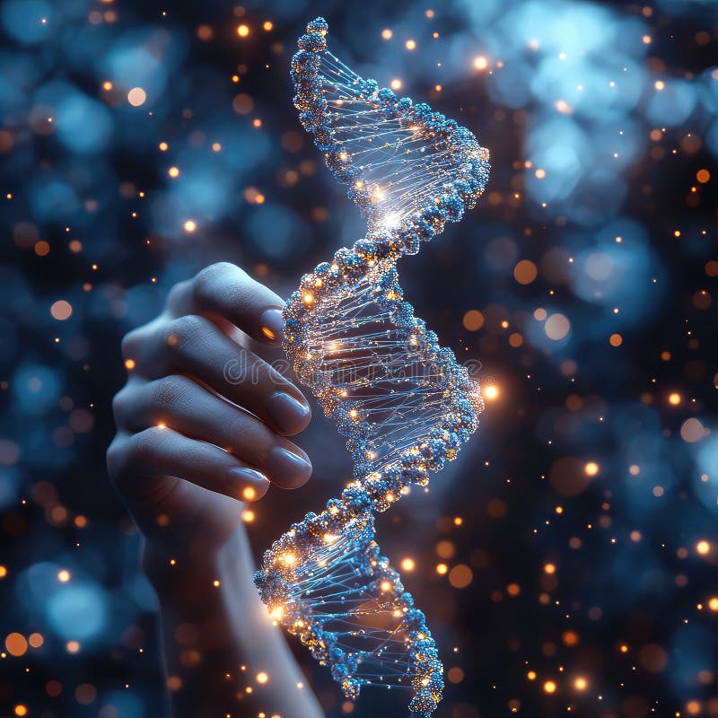 Innovative Concept of Artificial DNA Molecule - High-Resolution Stock ...