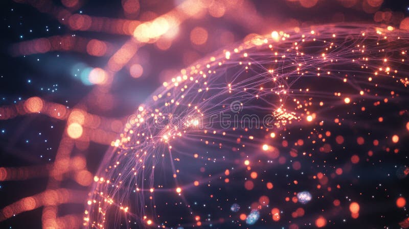 Galactic Network Connectivity Stock Photo - Image of cosmic ...