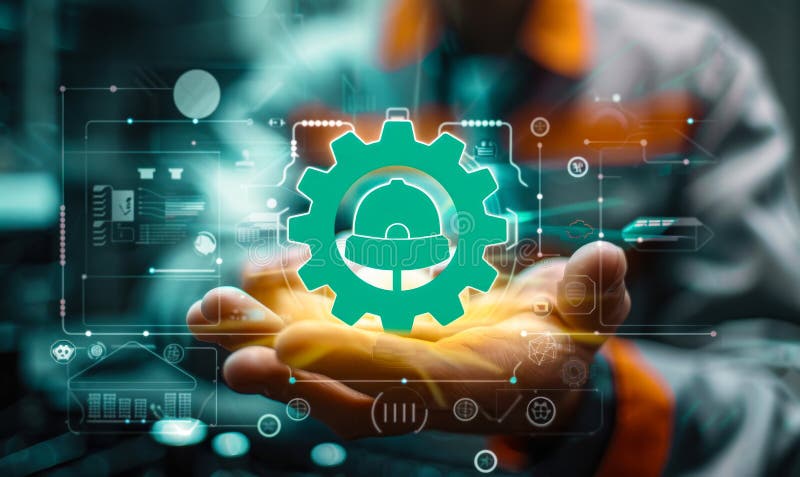 Innovative Concept of Work Safety Standards Displayed As a Virtual Gear ...