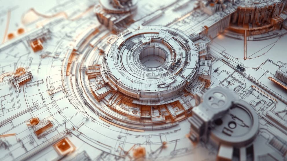 Innovative Concepts in Engineering: 3D Design Model Overview Stock ...