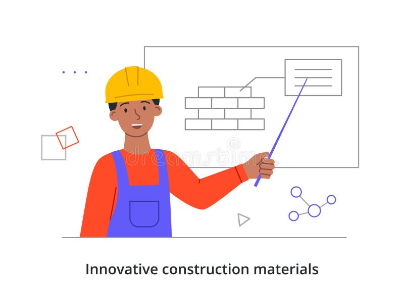 Innovative Construction Materials Stock Vector - Illustration of innovation, talk: 228295829