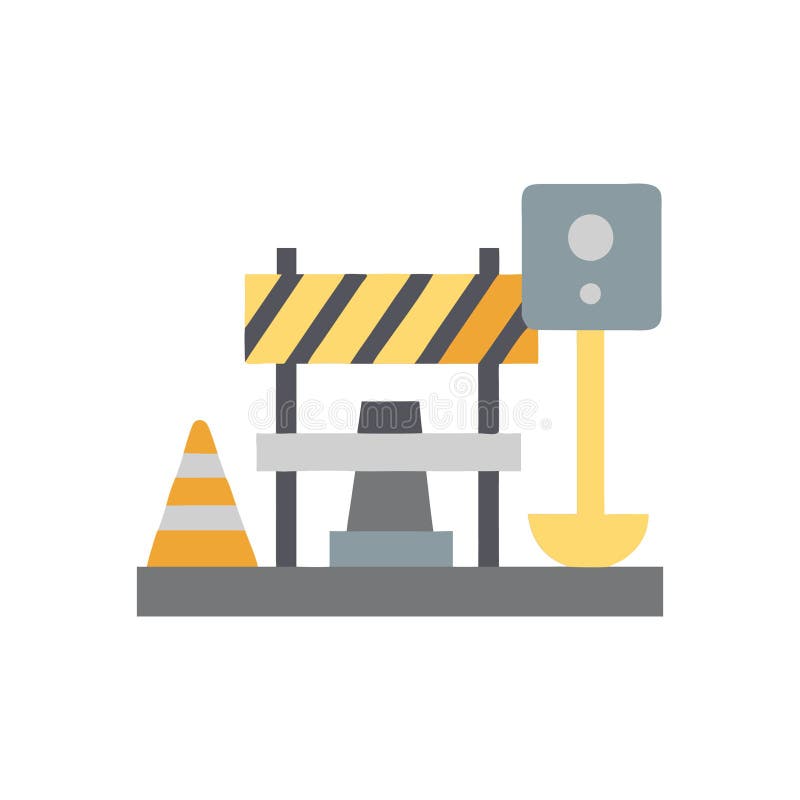 Innovative Construction Site Icon for Development Stock Illustration ...