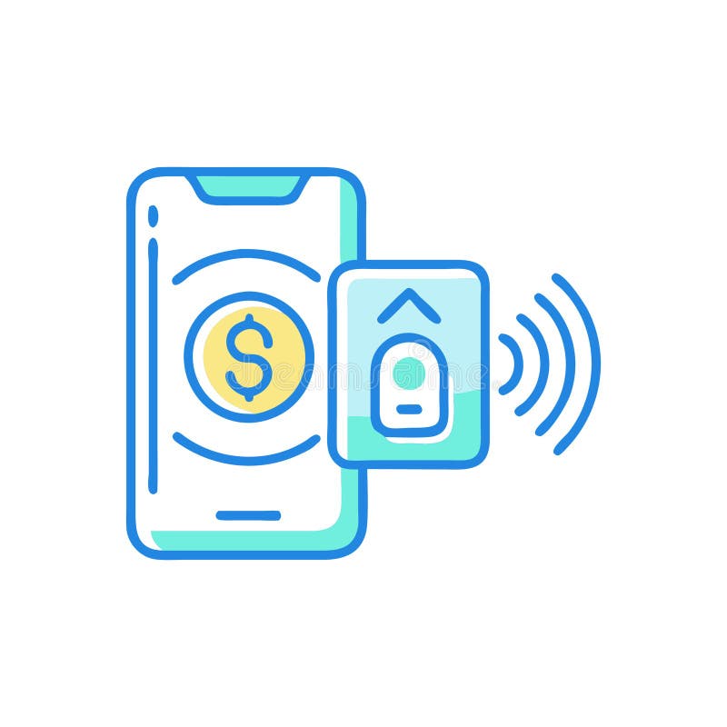 Innovative Contactless Payment Solutions Icon Stock Image ...