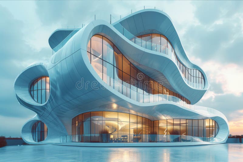 Innovative Contemporary Building with a Distorted Perspective and ...
