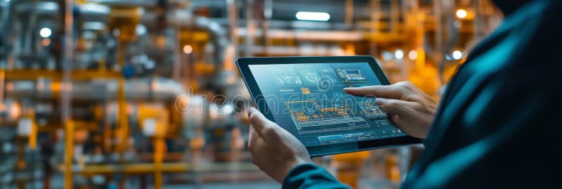 Innovative Control System Streamlining Management Smart Industry Stock ...