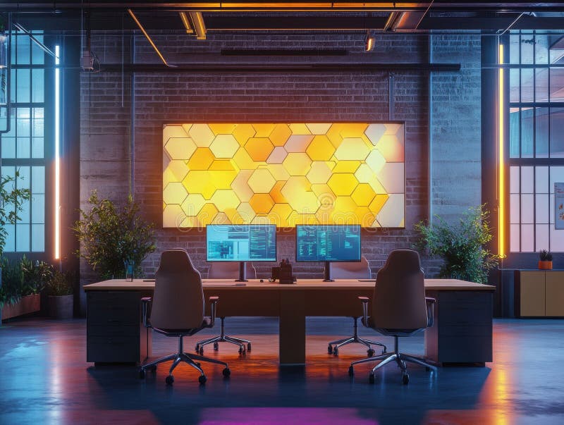 Innovative Corporate Lab Setup in Creative Tech Space Modern Office ...