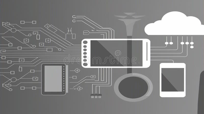 Innovative Corporate Style Illustration Depicting Digital ...