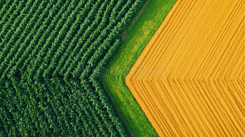 Innovative Crop Rotation in Precision Agriculture Stock Illustration ...