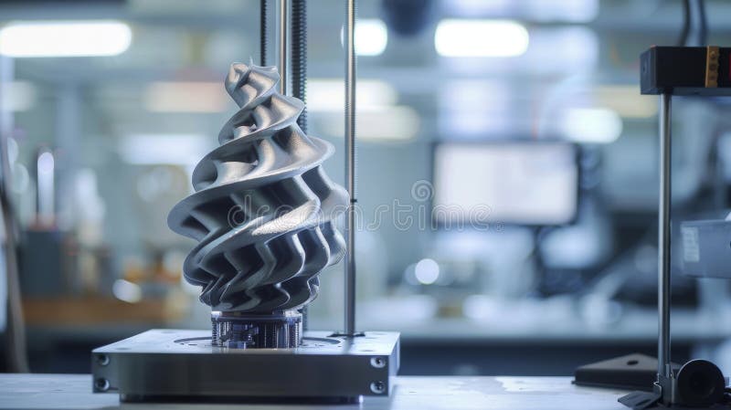 Innovative 3D Metal Printing Technology Stock Illustration ...