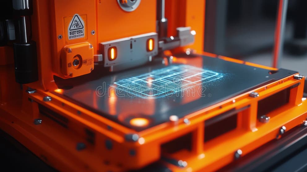 Innovative 3d Printer Creating Futuristic Circuit Board in Modern ...