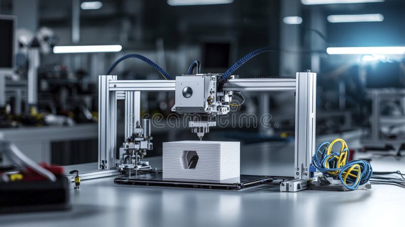 Innovative 3d Printing Prototype Development in Tech Workspace High ...