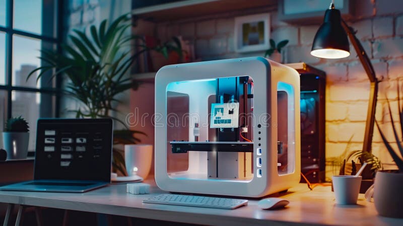 Innovative 3D Printing Technology in Action. Generative Ai Stock ...