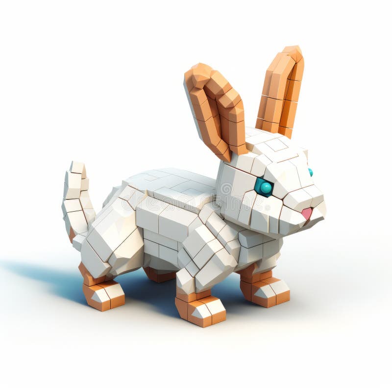 Innovative 3d Rabbit Model for Minecraft with Puzzle-like Elements ...