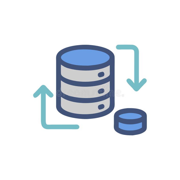 Innovative Data Backup Solutions Icon Stock Image - Illustration of ...