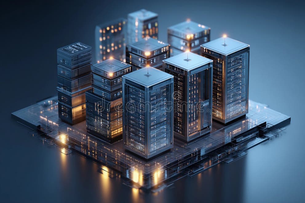 Innovative Data Center Architecture Showcasing Advanced Server ...